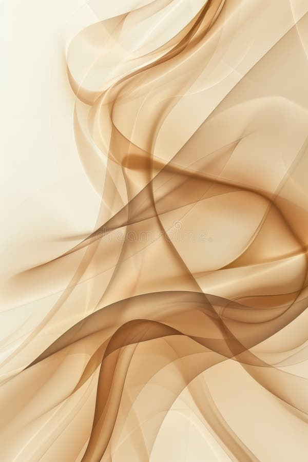 Elegant Curved Lines on a Beige Background Creating a Fluid and Dynamic ...