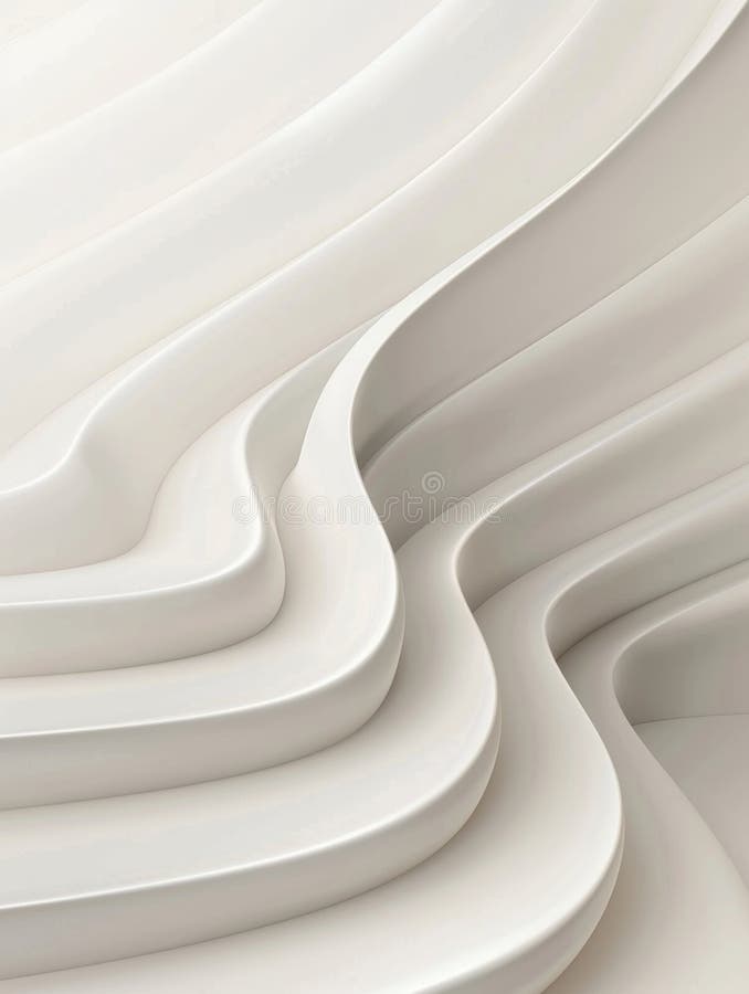Elegant Curved Lines in Minimalistic Modern Abstract Design Stock Photo ...