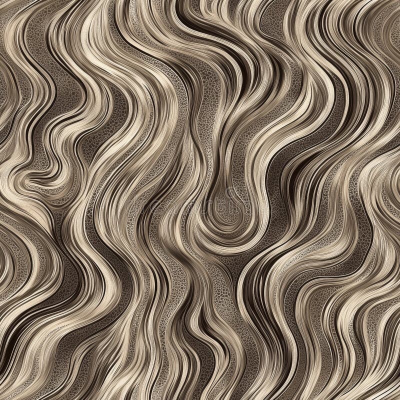 Elegant Curved Lines and Textures Creating Wavy Patterns in Neutral ...
