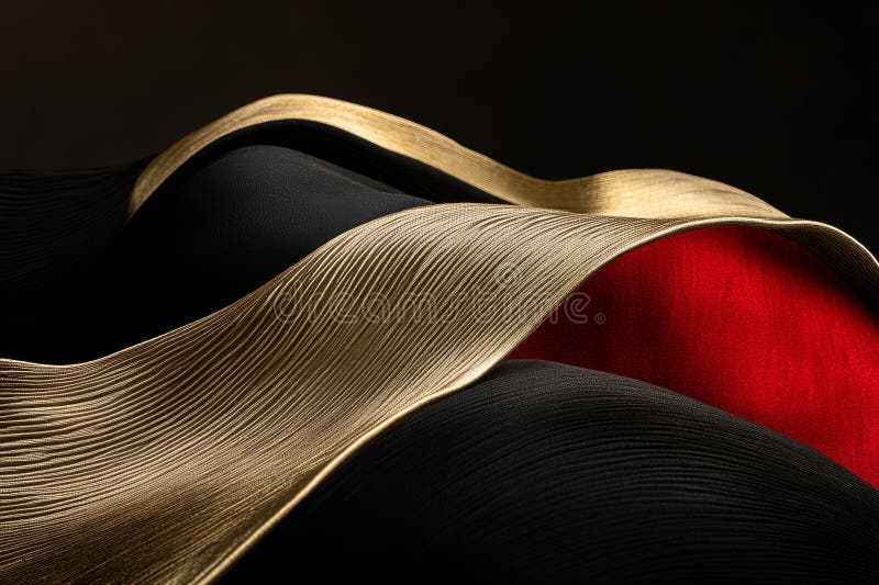 Elegant Curves of Textured Fabrics Stock Image - Image of design, light ...