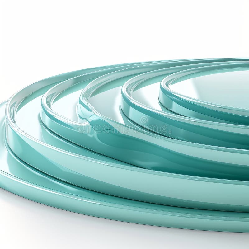 Elegant 3D Minimal Element with Smooth Curves and Modern Design for ...