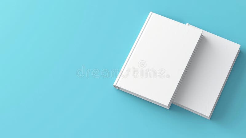 An Elegant 3D Mockup of a White Book Cover Featuring Clean Front and ...