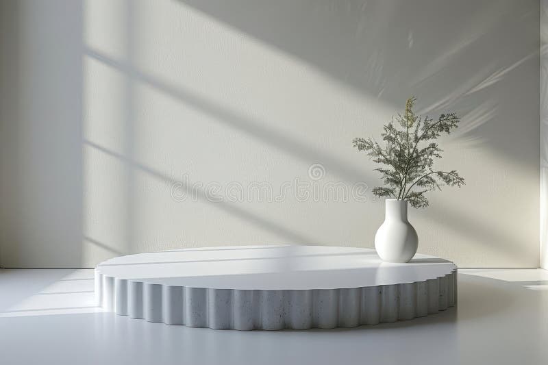 Elegant 3D Render of a Floating Circular Platform, Minimalist Product ...
