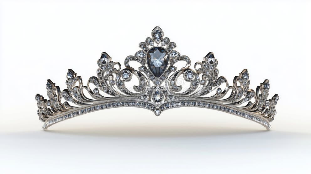 Elegant 3D Render of an Intricate Luxury Tiara Stock Illustration ...
