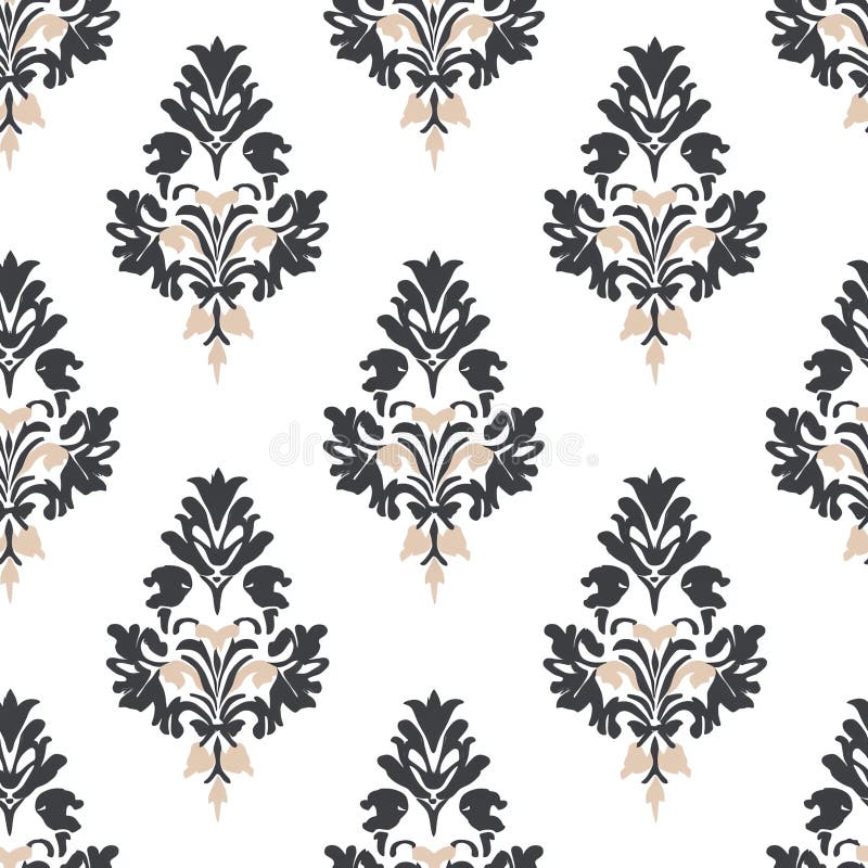 Elegant Damask Pattern Seamless Design for Fabric Textile Wallpaper ...