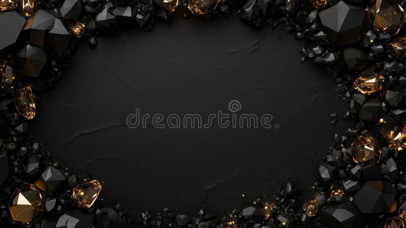 Elegant Dark Background with Golden Accents and Textured Surface ...