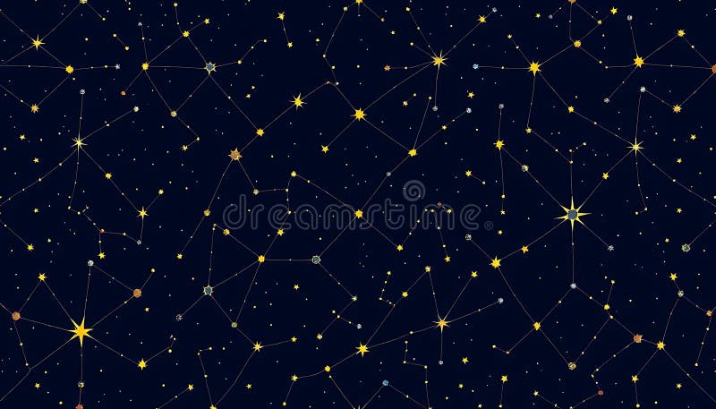 Dark Blue Star Pattern, Night Sky, Celestial Design, Cosmic Texture ...