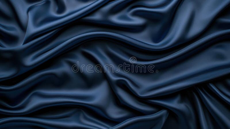 Elegant Dark Blue Silk Fabric Texture Creates a Luxurious Backdrop ...