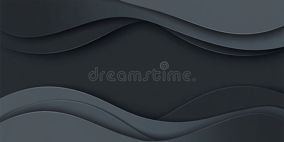 Elegant Dark Gray Abstract Wave Background Design Modern Minimalist ...