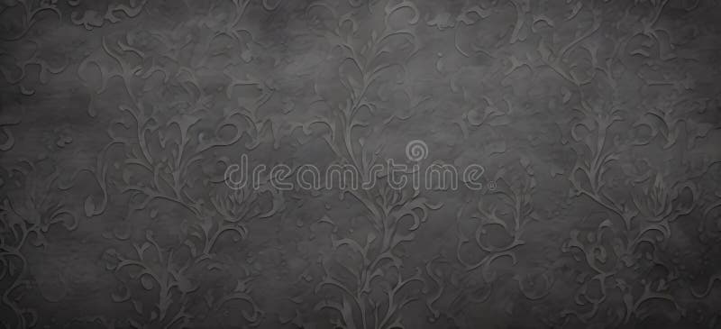 Elegant Dark Grey Damask Pattern Background Stock Illustration ...