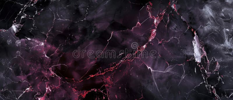 Elegant Dark Marble Texture with Red Veins Abstract Background Stock ...