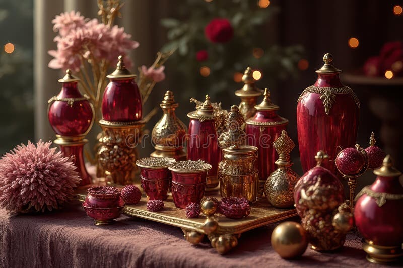 Elegant Decadence - Aesthetic Still Life Stock Image - Image of ...