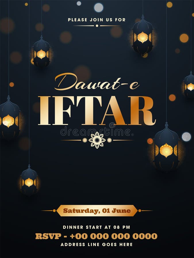 Dawat-E-Iftar Celebration Template or Flyer Design. Stock Illustration ... Dawat-E-Iftar Celebration Template or Flyer Design. Stock Illustration ...