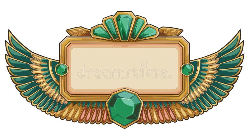 Elegant Decorative Frame with Wings and Gemstones for Various Designs ...