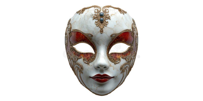 Elegant Decorative Mask with Ornate Patterns Isolated on Transparent ...
