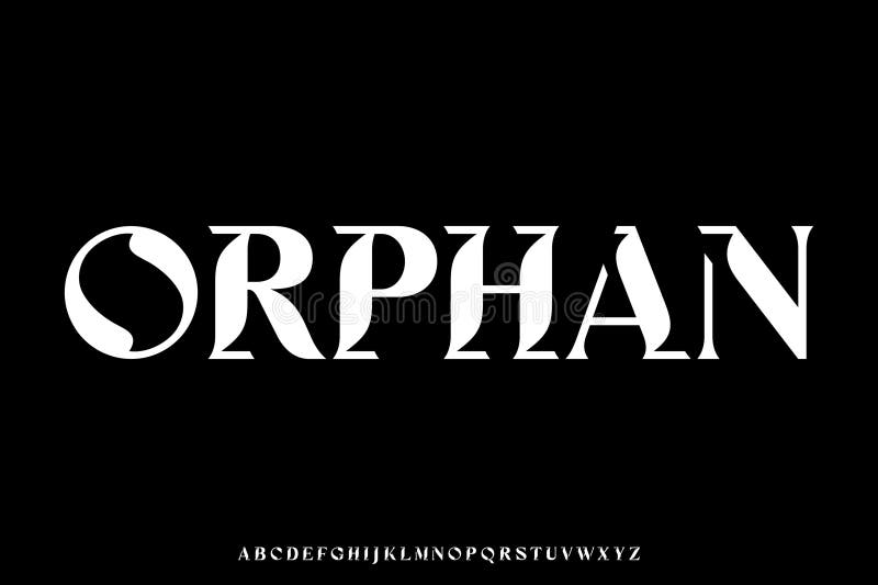 Elegant Decorative Serif Alphabet Display Font Vector Illustration ...
