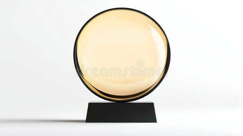 Elegant Decorative Sphere on a Modern Black Base Minimalistic Design ...