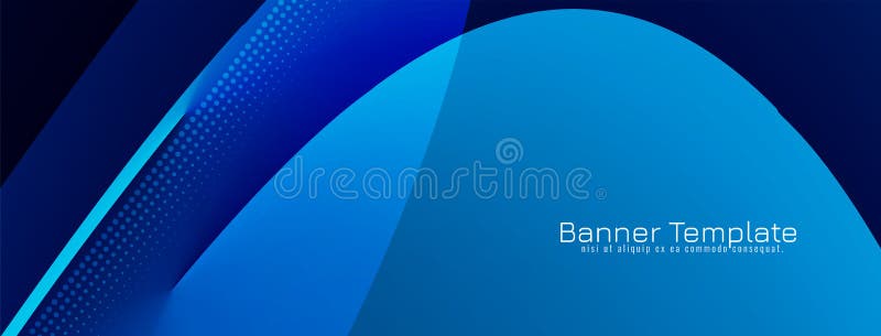 Elegant Decorative Wave Style Business Banner Design Stock Vector ...