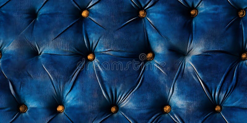Elegant Deep Blue Velvet Texture Pattern with Golden Buttons for ...
