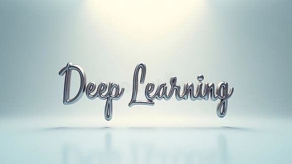 Elegant Deep Learning Typography Design with a Reflective Surface and ...
