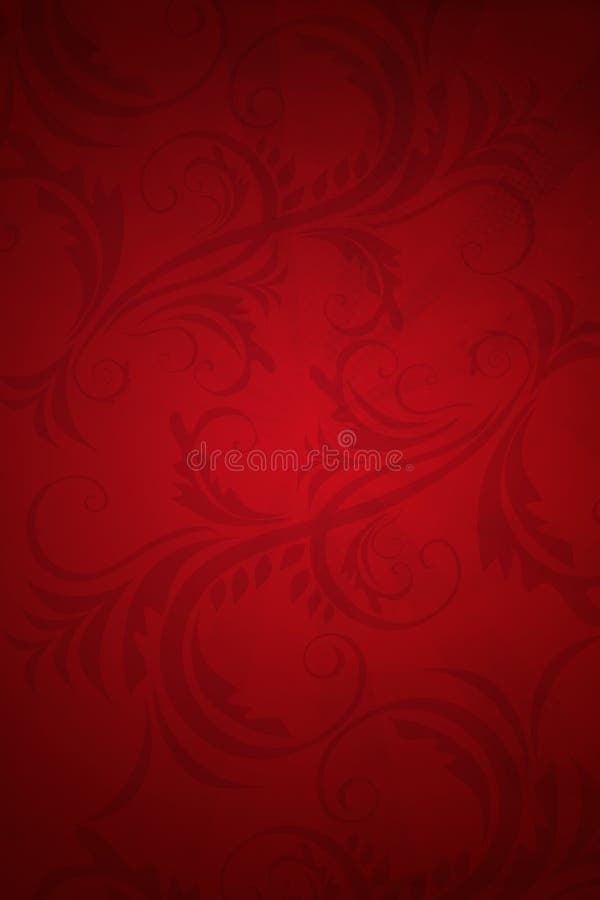 Elegant, Deep Red Christmas Background Stock Illustration ...