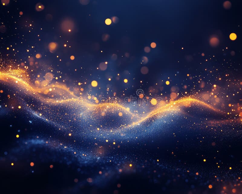 Elegant Deep Sapphire Banner with Silver Splash Frame Stock ...