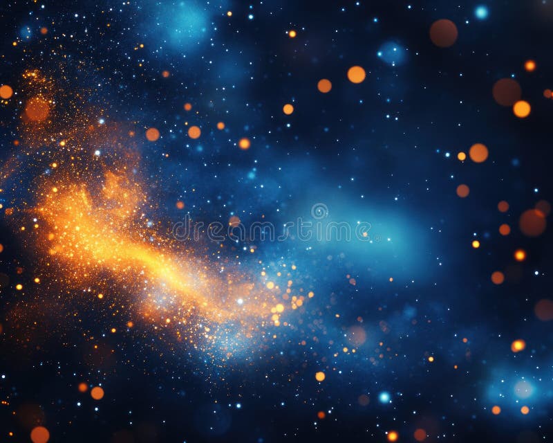 Elegant Deep Sapphire Banner with Silver Splash Frame Stock ...