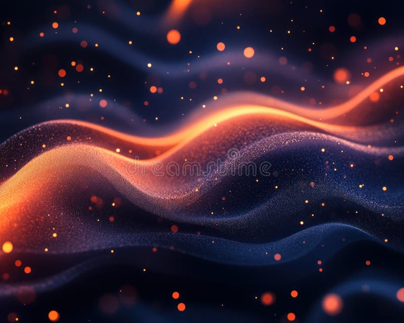 Elegant Deep Teal Gradient Banner with Silver Bokeh Stars Stock ...