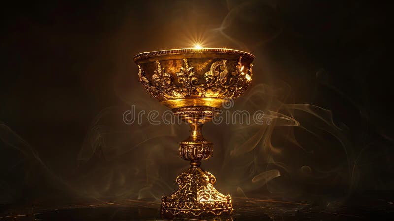 Elegant Depiction of the Christian Holy Grail. Stock Illustration ...