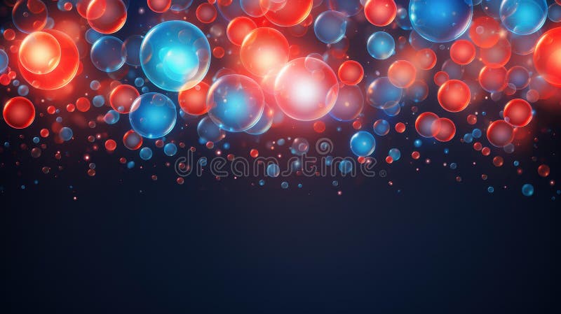 Elegant Design of Colorful Bubbles on a Dark Background, Creating a ...