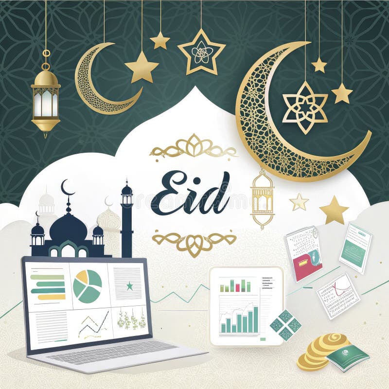 Eid Wishes Template – Heartfelt Greetings for Friends & Family Stock ...