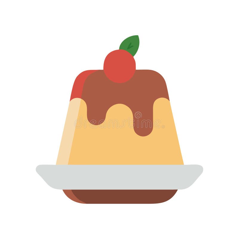Elegant Pudding Design for Culinary Use Stock Illustration ...