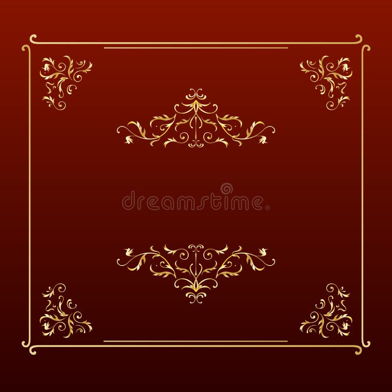 Elegant Design Ecru Square Frame Stock Vector - Illustration of board ...