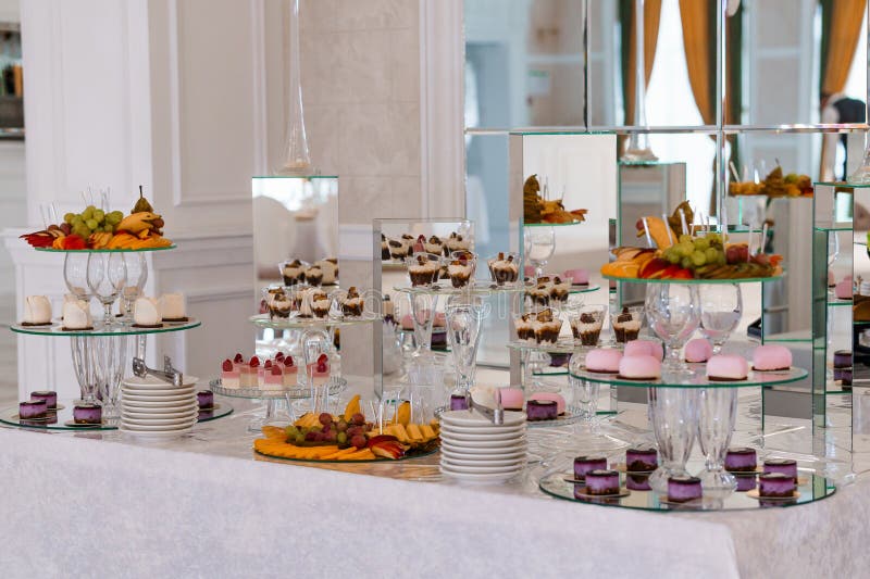 Elegant Dessert Buffet Display at a Luxurious Event Stock Photo - Image ...