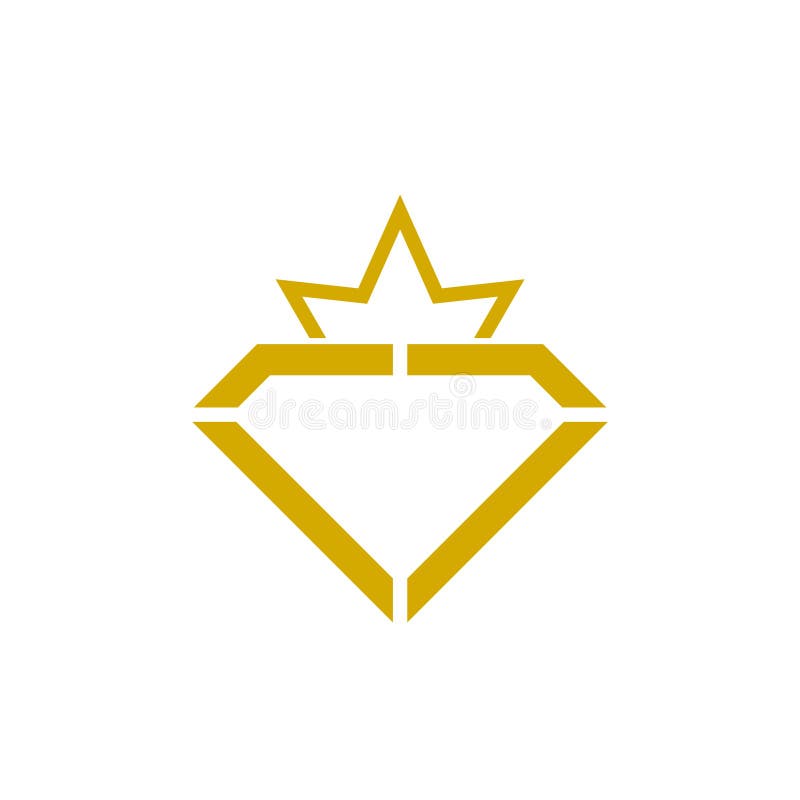 Diamond with Crown Icon. Logo Icon Design Template Abstract Luxury ...
