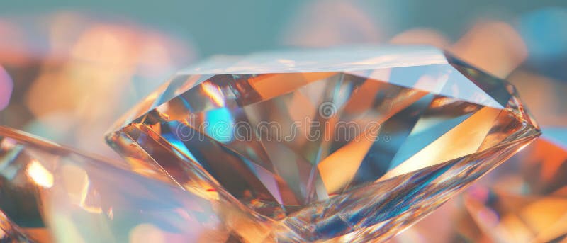 Elegant Diamond Reflections on a Subtle Geometric Background Showcase ...