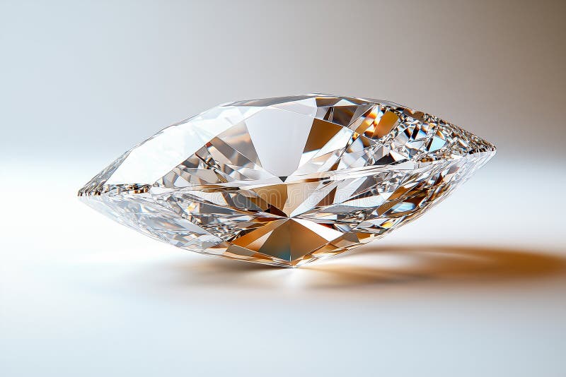 Elegant Diamond Sparkle with Brilliant Cut Reflecting Light on a ...