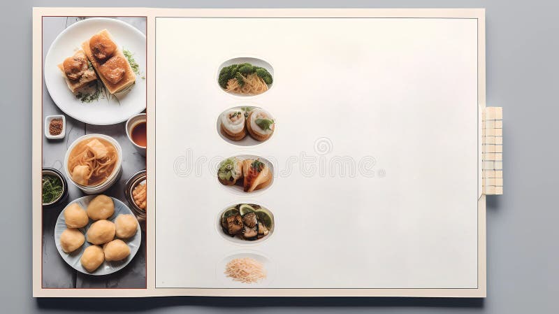 An Elegant Dim Sum Restaurant Menu Template Stock Illustration ...