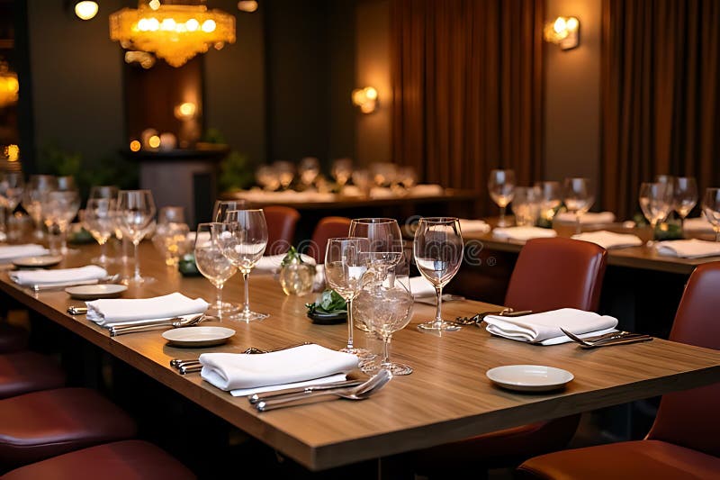 Elegant Dining Experience Upscale Restaurant Interior Design Cozy ...