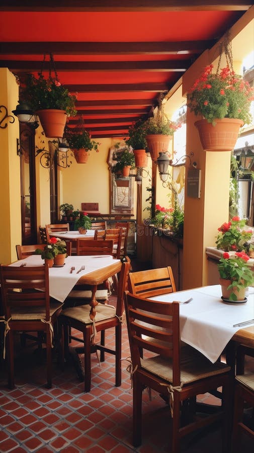 An Elegant Dining Interior that Features a Warm and Inviting Ambiance ...