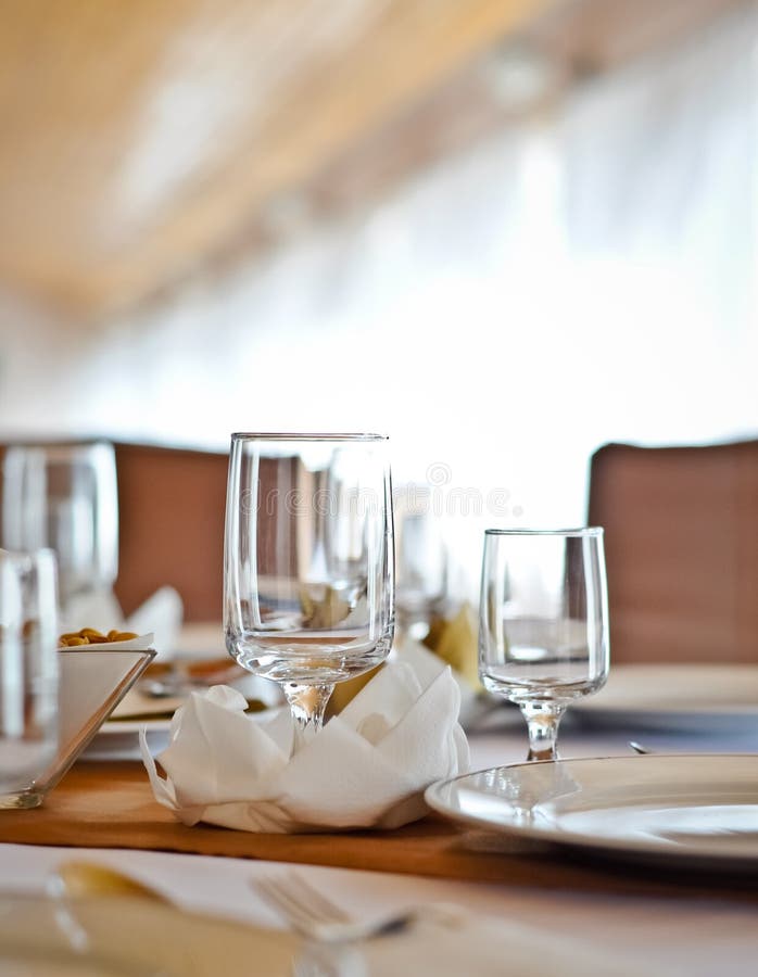 Elegant dining table stock photo. Image of copy, setting - 22977228