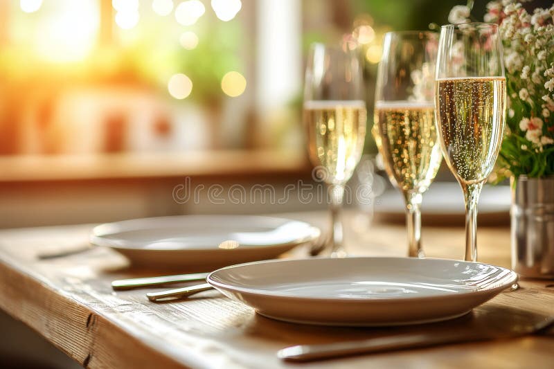 An Elegant Dining Table Ensemble for a Memorable Event, Complete with a ...