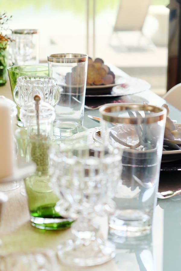 Elegant Dining Table Setting Stock Image - Image of elegance, calgary ...