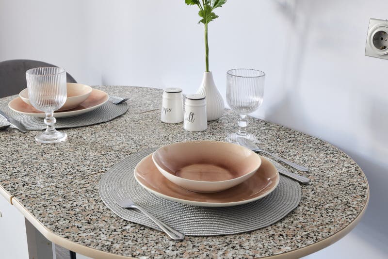 An Elegant Dining Table Setup with Beautiful and Minimalistic Decor for ...