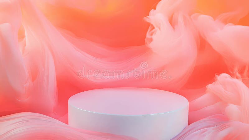Elegant Display Podium with Vibrant Abstract Background for Product ...