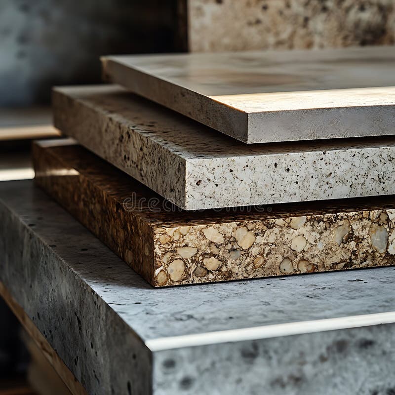 Elegant Display of Varied Stone Samples for Interior Design Projects ...