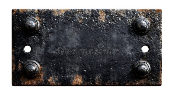 Elegant Distressed Black Steel Plaque with Painted Texture for ...
