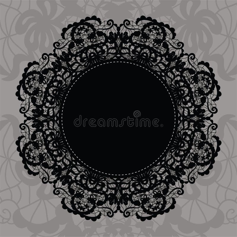 Elegant Doily on Lace Gentle Background Stock Vector - Illustration of ...