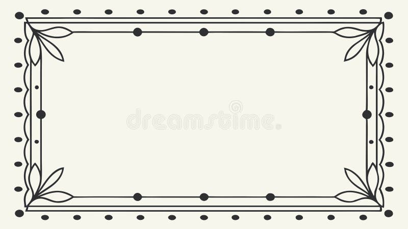 Elegant Dotted Rectangular Frame Design Vector, Vector Design ...