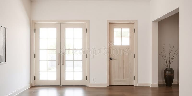 Elegant Double Doors Modern Entryways with Ample Natural Light for a ...